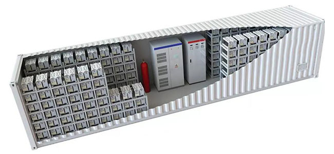40ft Containerized Battery Energy Storage System 1MW 2MWH LiFePo4 Battery